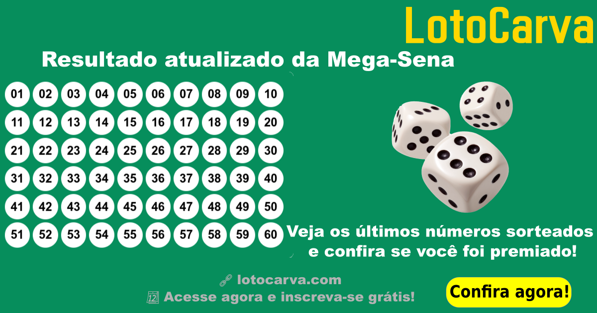 Resultado da Mega-Sena Hoje – Números Sorteados